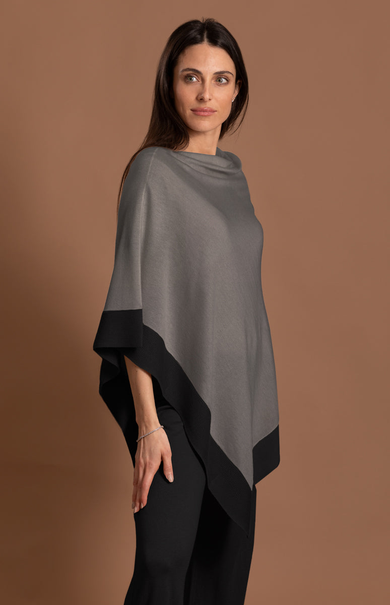 Bicolor Cape – ONECASHMERE