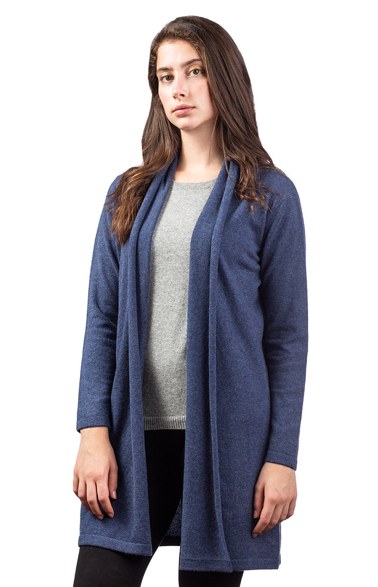 Cardigan Lungo Senza Bottoni in Cashmere in Vendita Online – ONECASHMERE