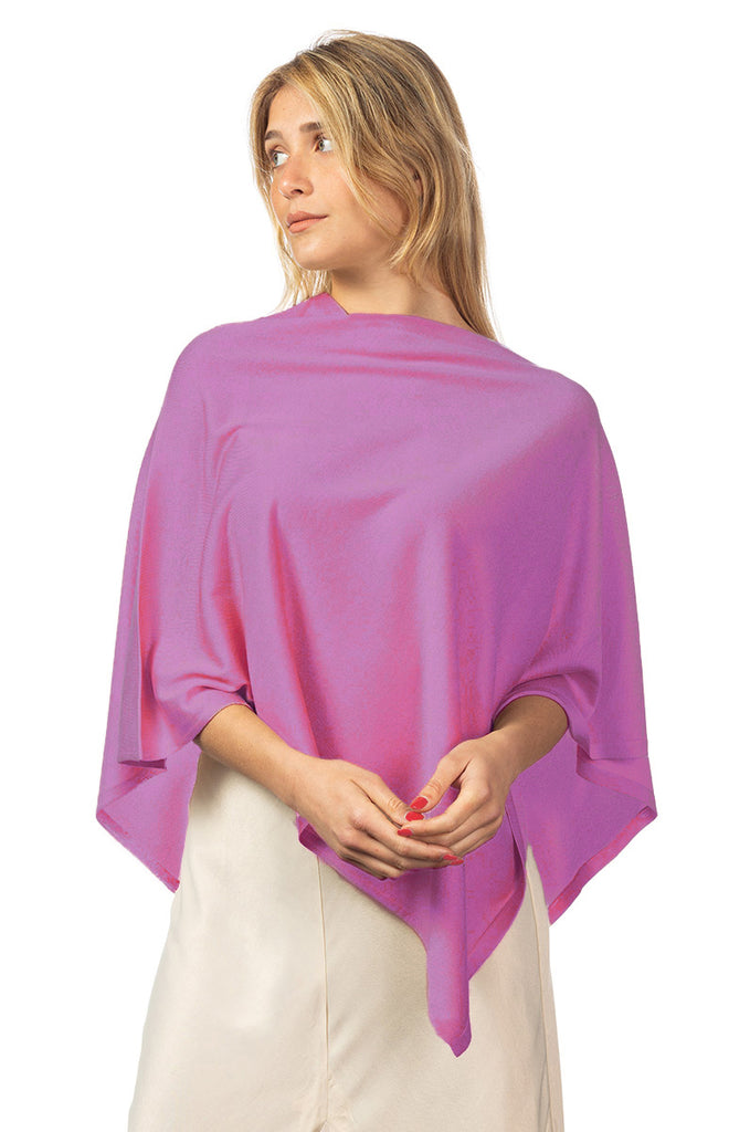 Silk Cashmere Poncho for Women – ONECASHMERE