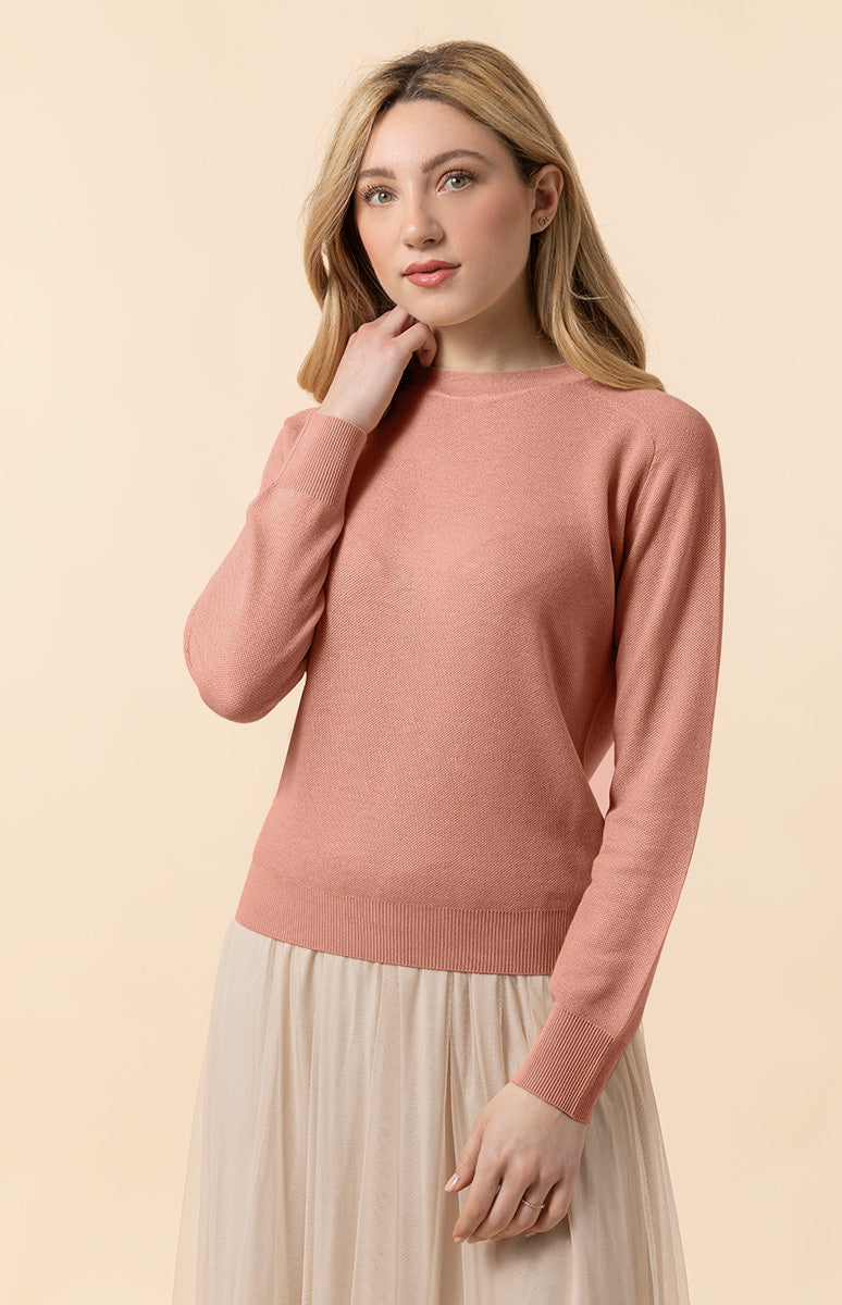 Girocollo Classic nido d'ape – ONECASHMERE