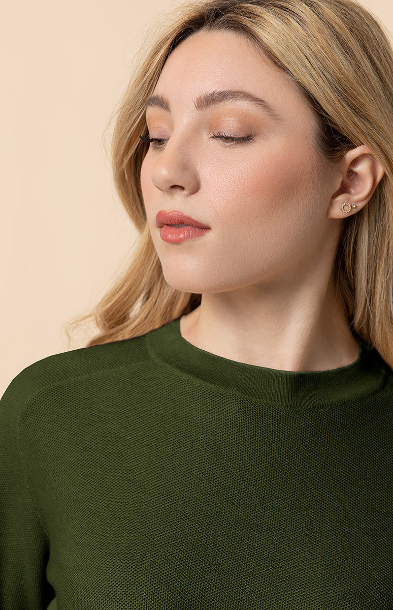 Girocollo Classic nido d'ape – ONECASHMERE