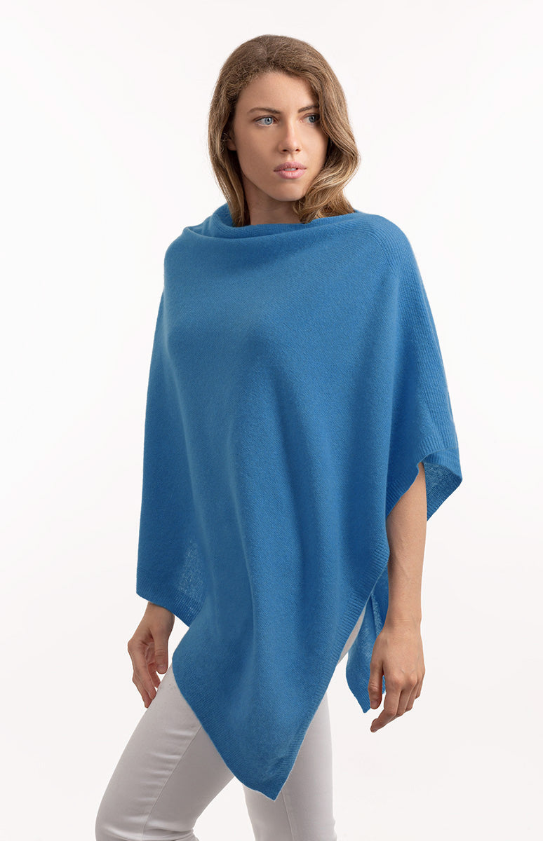 Plain Poncho – ONECASHMERE