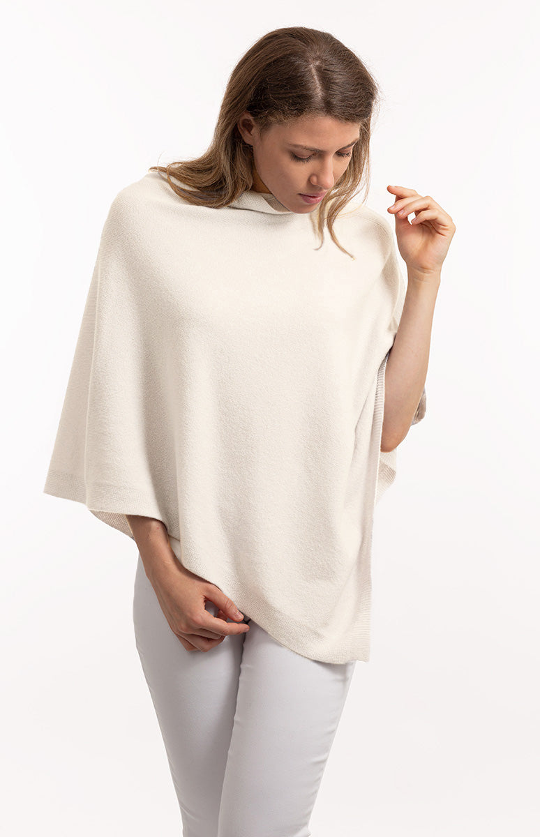 Plain Poncho – ONECASHMERE