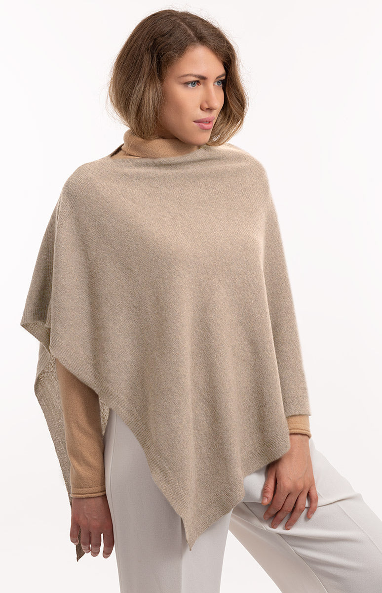 Plain Poncho – ONECASHMERE