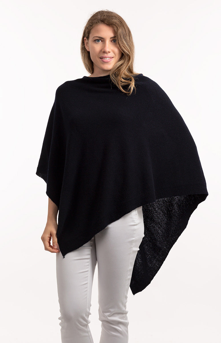 Plain Poncho – ONECASHMERE
