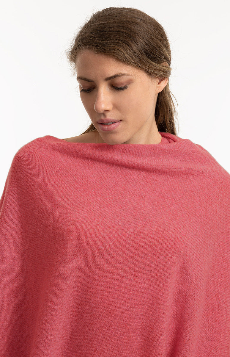 Plain Poncho – ONECASHMERE