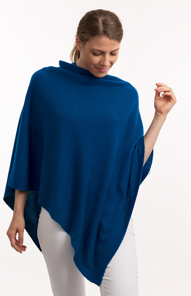 Plain Poncho – ONECASHMERE