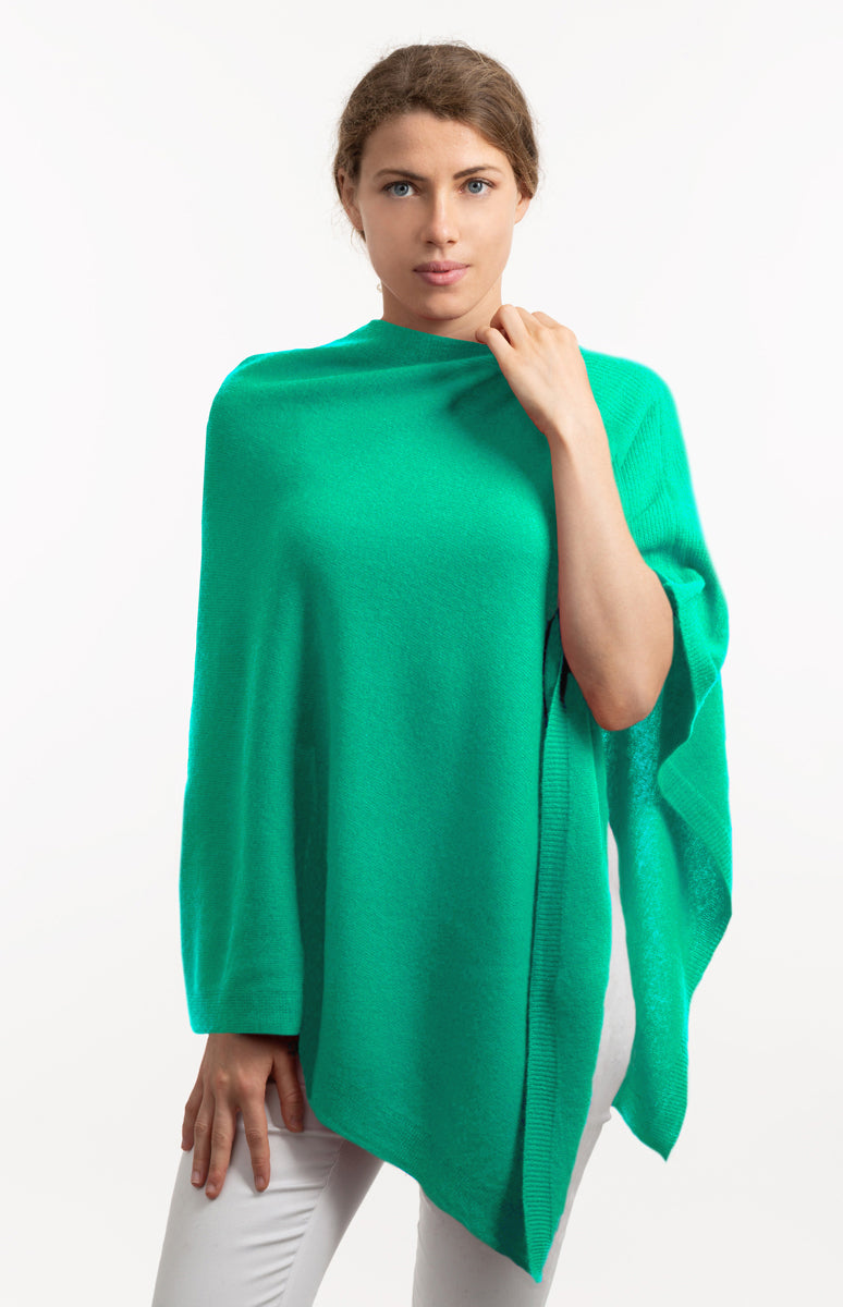 Plain Poncho – ONECASHMERE