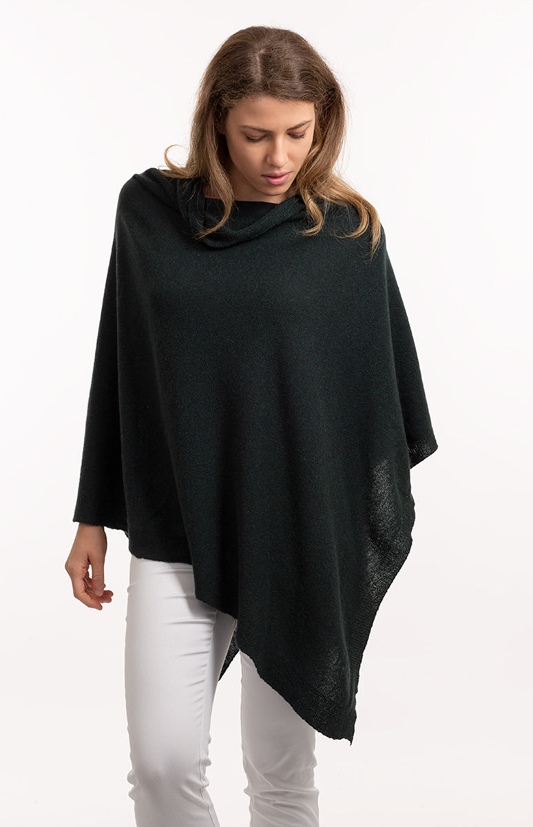 Plain Poncho – ONECASHMERE