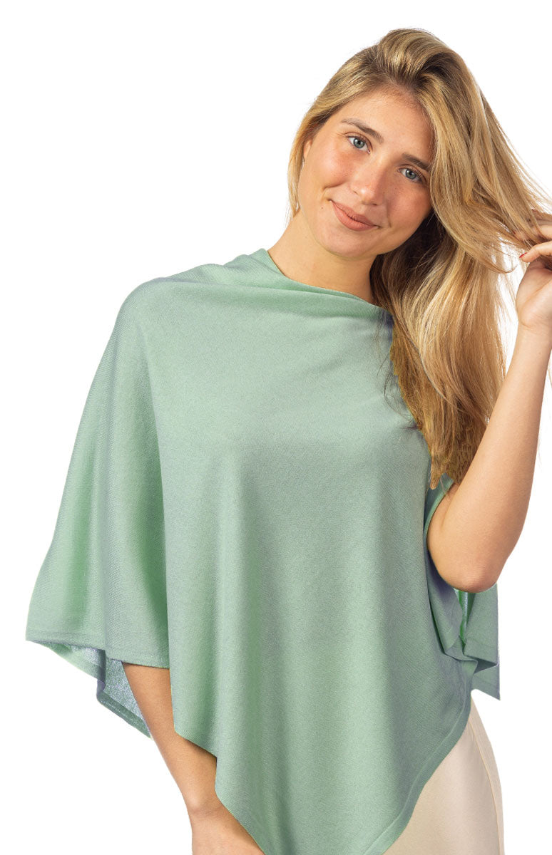 Silk Cashmere Poncho for Women – ONECASHMERE